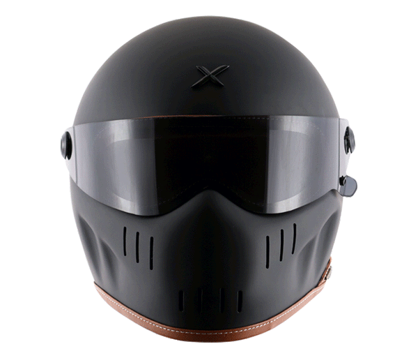 AXOR Retro Rogue Dull Black Helmet– Moto Central