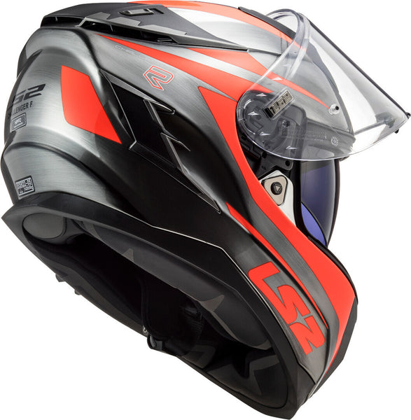 LS2 FF327 Challenger Cannon Jeans Gloss Fluro Orange Helmet– Moto Central