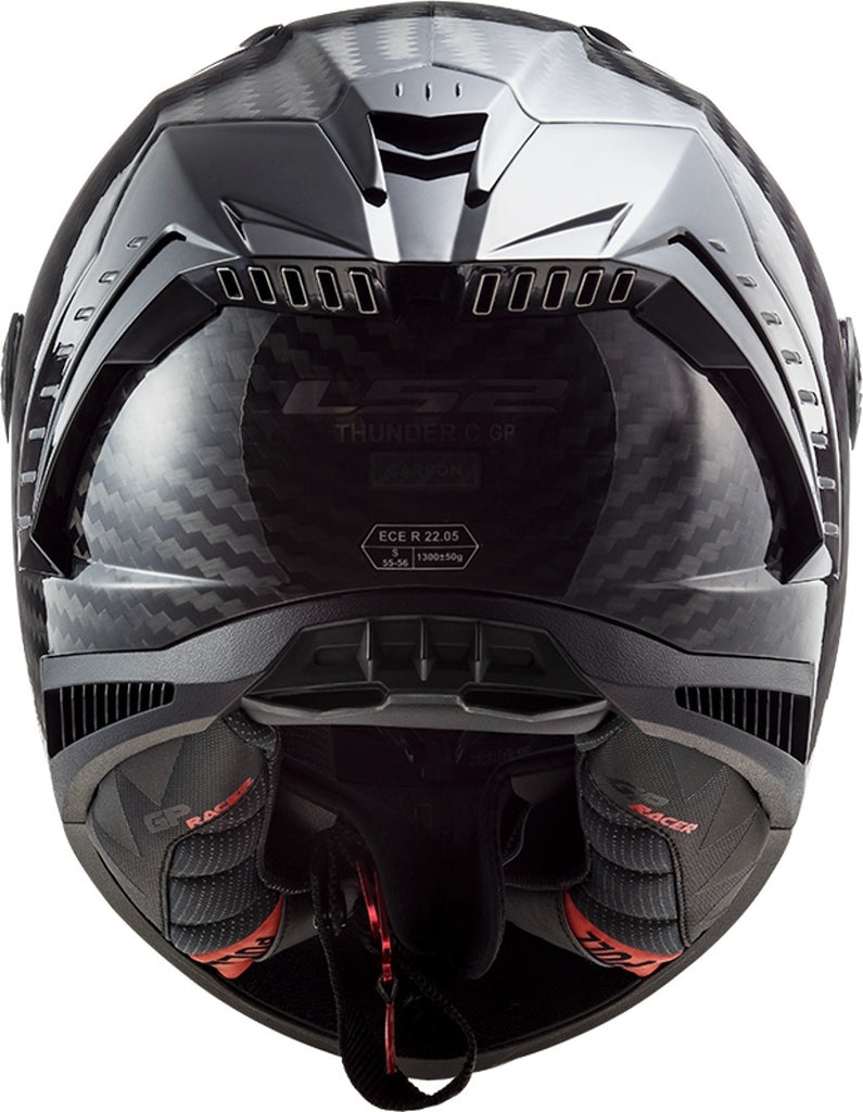 LS2 FF805 THUNDER Carbon GP Racing Solid Gloss Helmet (FIM Certified ...