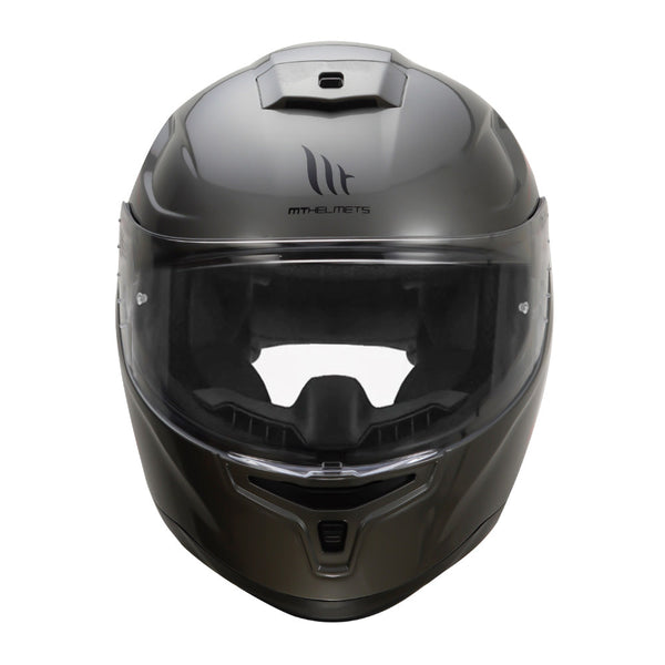 MT Hummer Solid Gloss Titanium Grey Helmet– Moto Central
