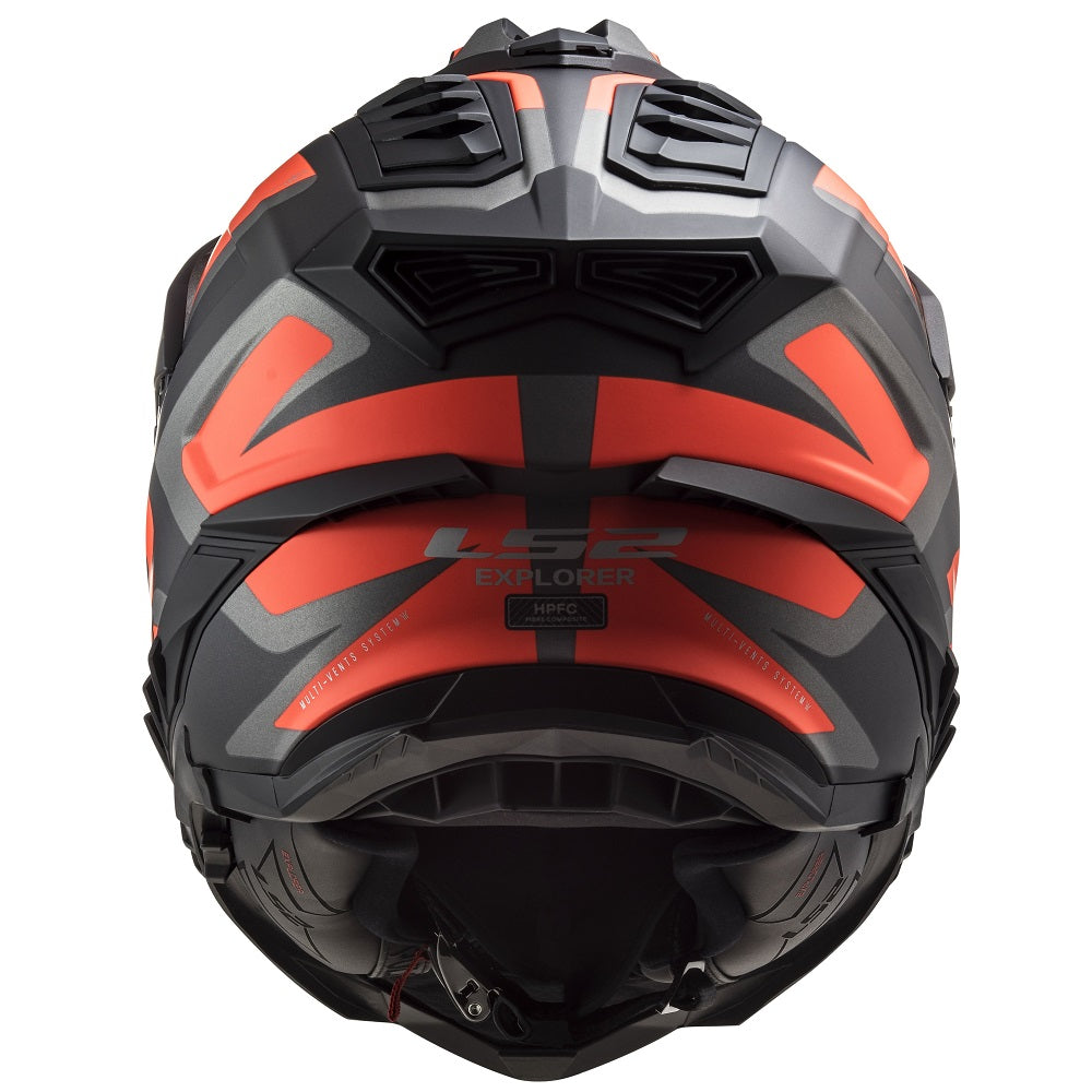LS2 MX701 EXPLORER Alter Matt Black Fluro Orange Helmet– Moto Central
