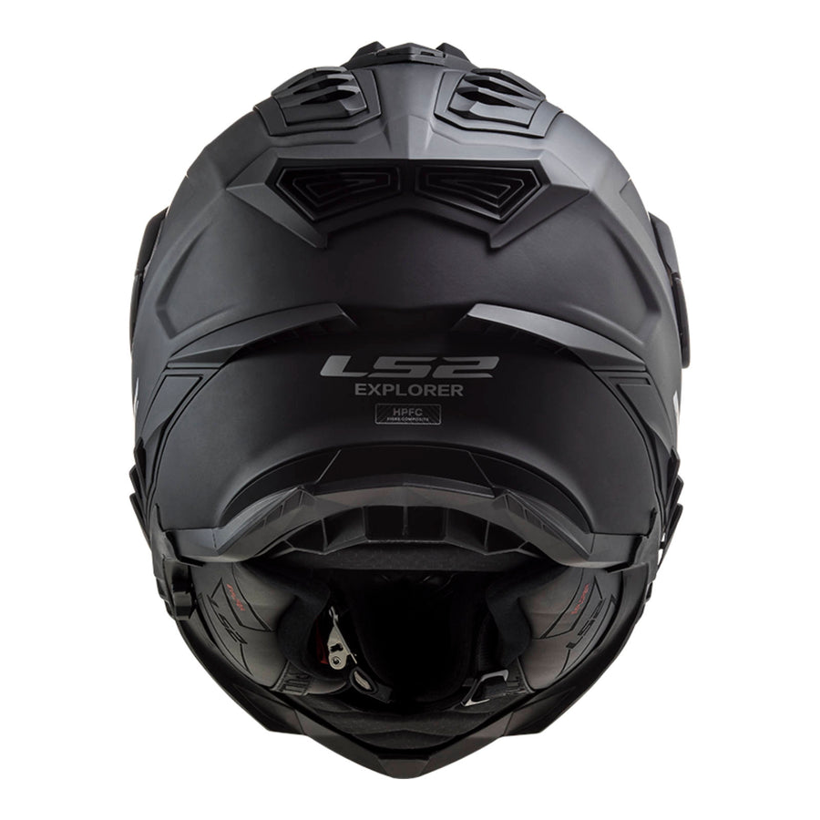 LS2 MX701 EXPLORER PLUS Solid Matt Black Helmet– Moto Central