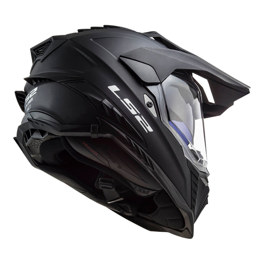 LS2 MX701 EXPLORER PLUS Solid Matt Black Helmet– Moto Central