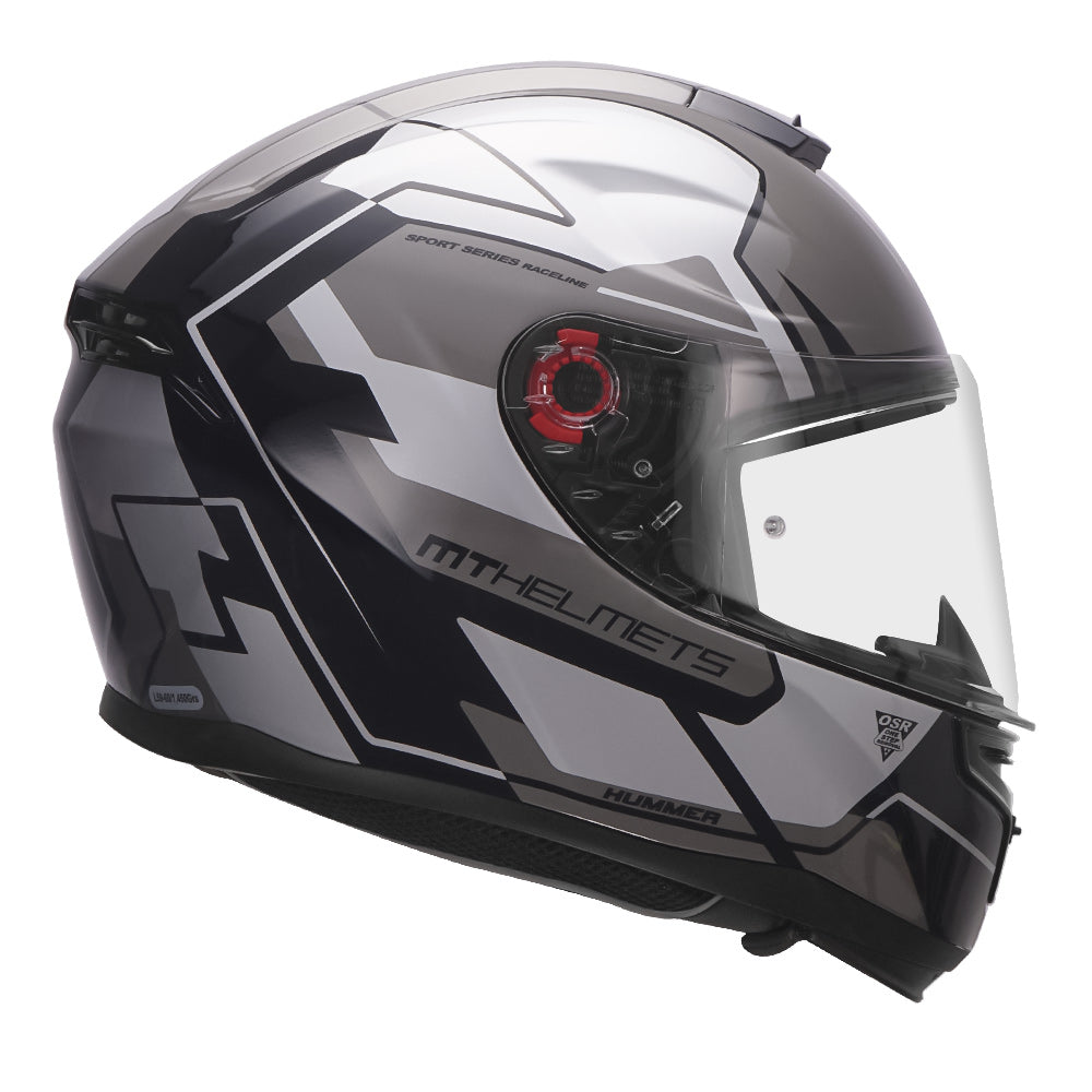 MT Hummer Quality Gloss Grey Helmet– Moto Central