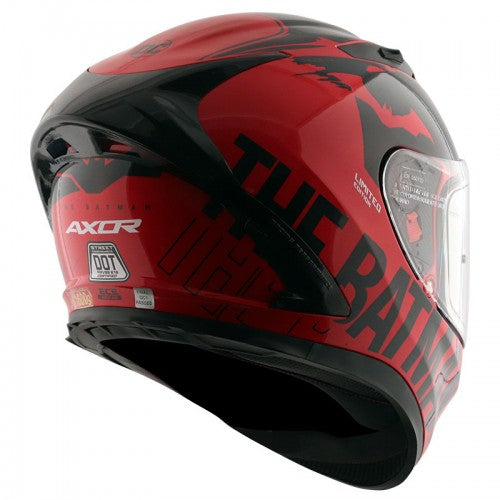 AXOR Street DC Batman Gloss Red Black Helmet– Moto Central