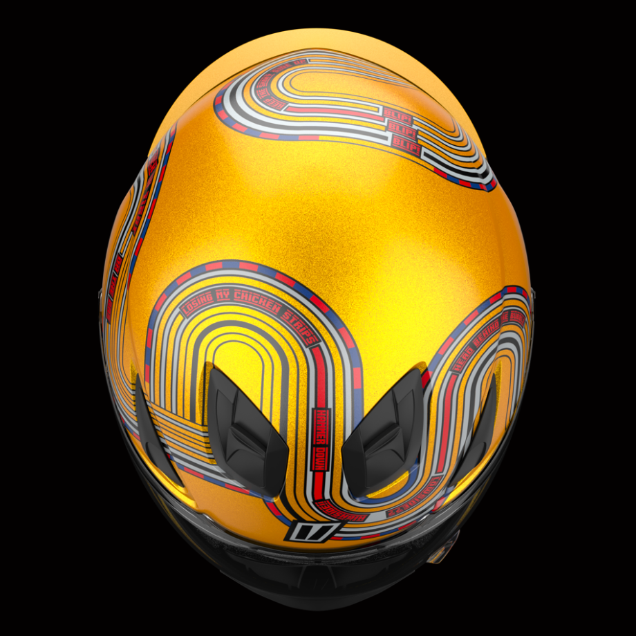 Tiivra T1 Gold Helmet– Moto Central