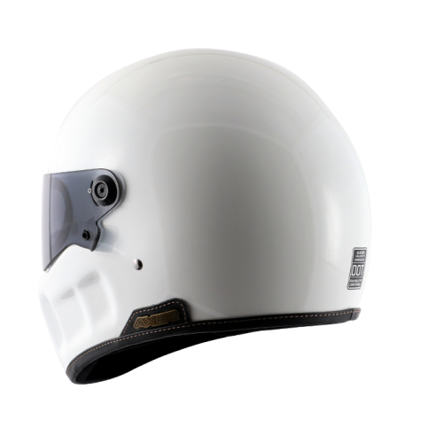 AXOR Retro Dominator White Helmet– Moto Central
