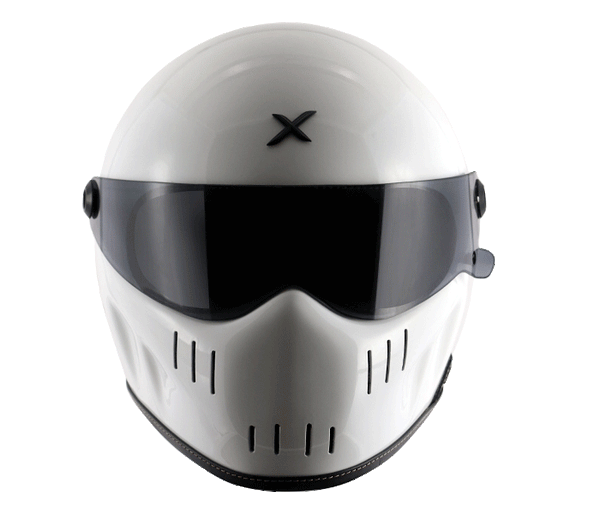 AXOR Retro Rogue White Helmet– Moto Central