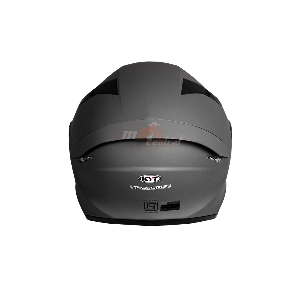 KYT TT Course Plain Matt Grey Helmet– Moto Central