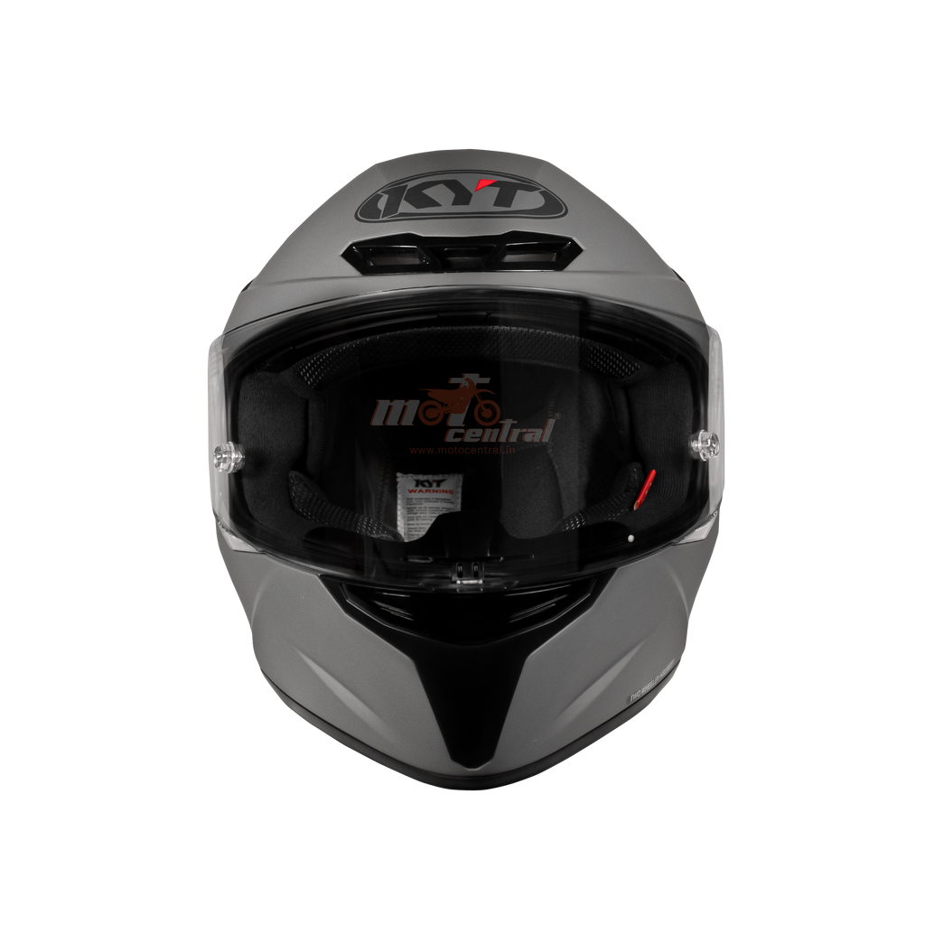 KYT TT Course Plain Matt Grey Helmet– Moto Central