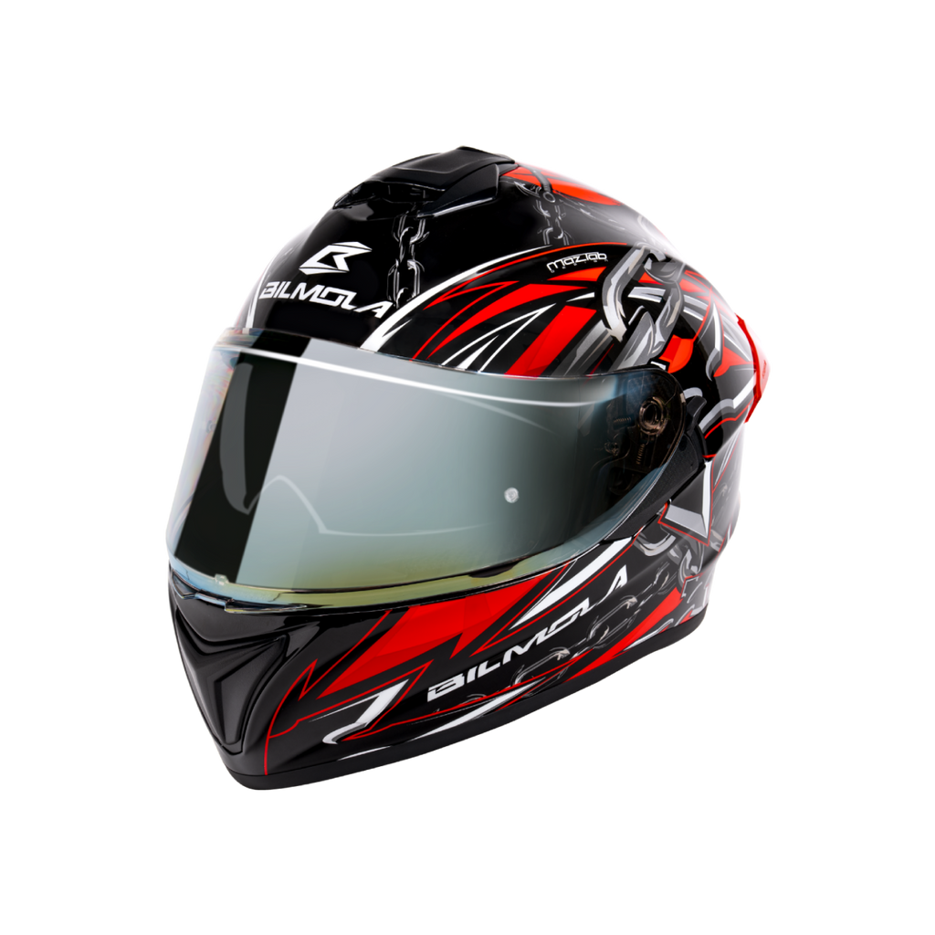 Bilmola Nex Ninja Gloss Black Red Helmet– Moto Central