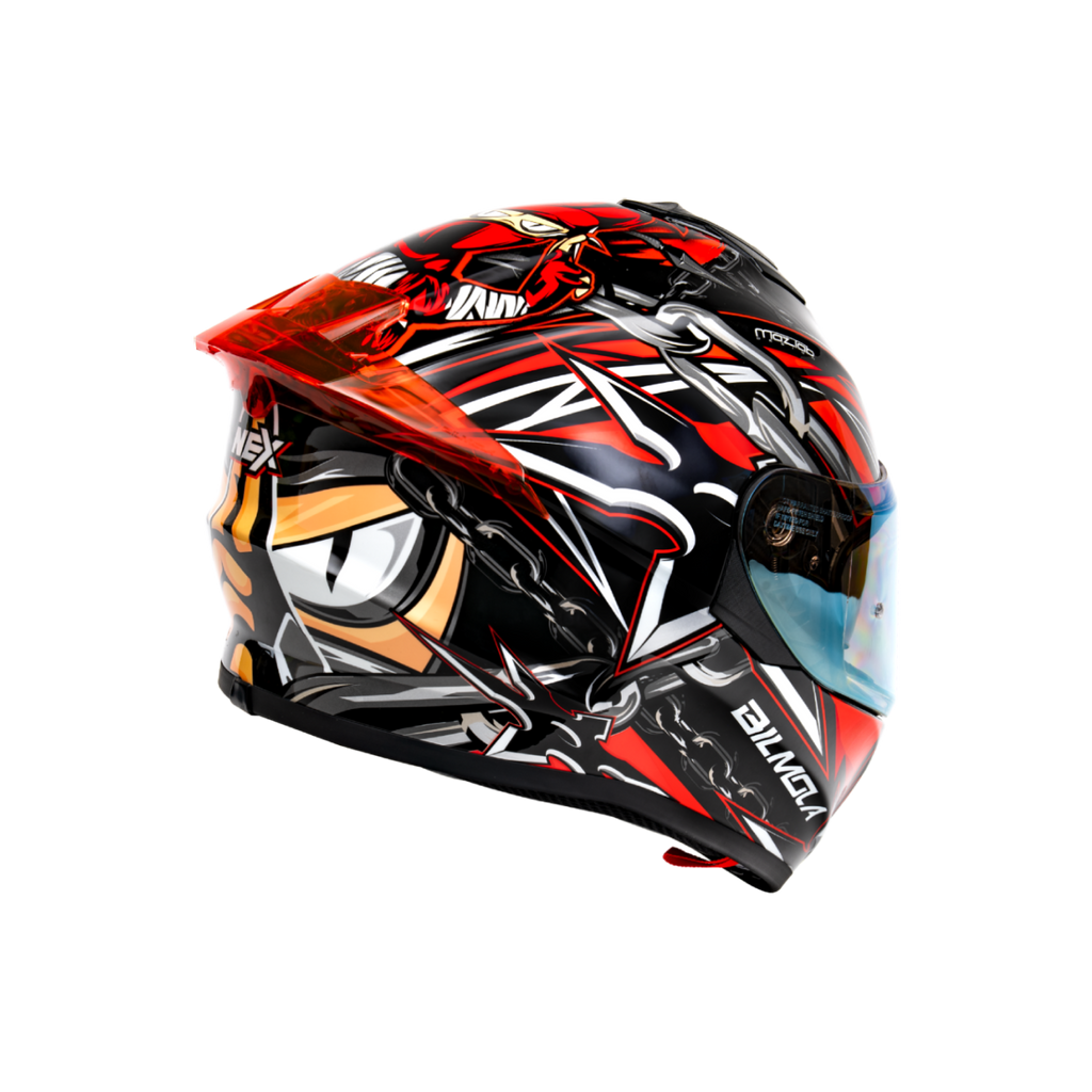 Bilmola Nex Ninja Gloss Black Red Helmet– Moto Central