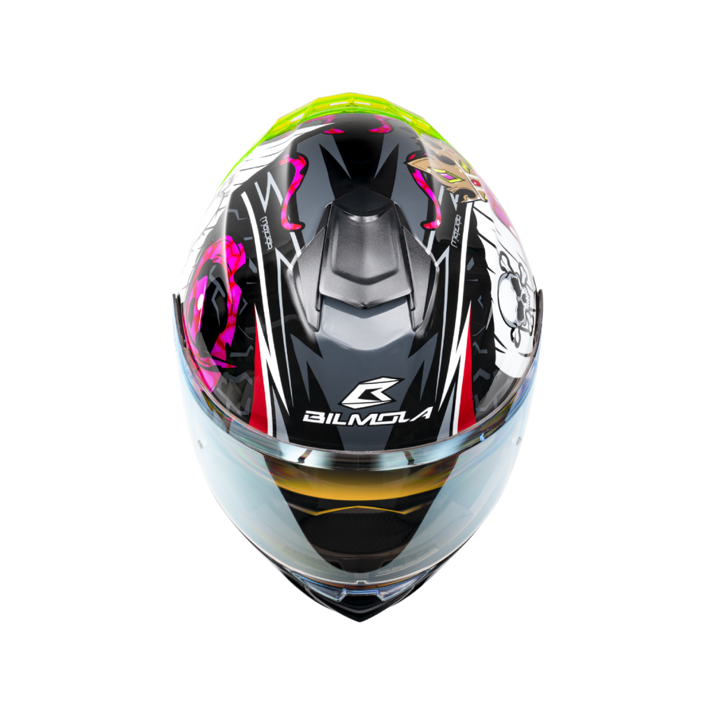 Bilmola Nex Octo Gloss Black Pink Helmet– Moto Central