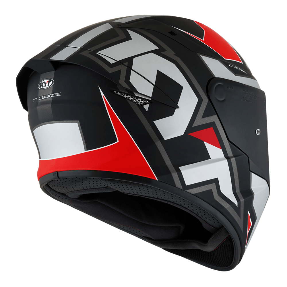 KYT TT Course Electron Matt Grey Red Helmet– Moto Central