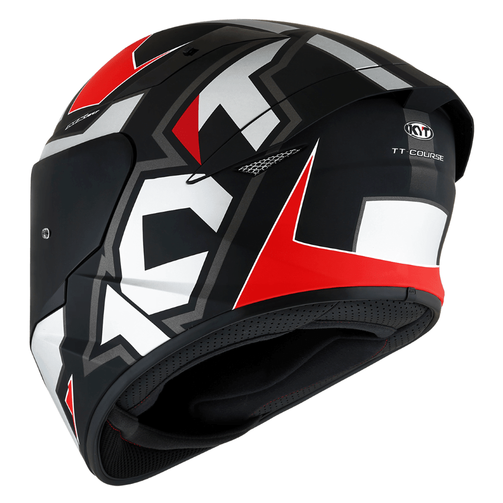 KYT TT Course Electron Matt Grey Red Helmet– Moto Central