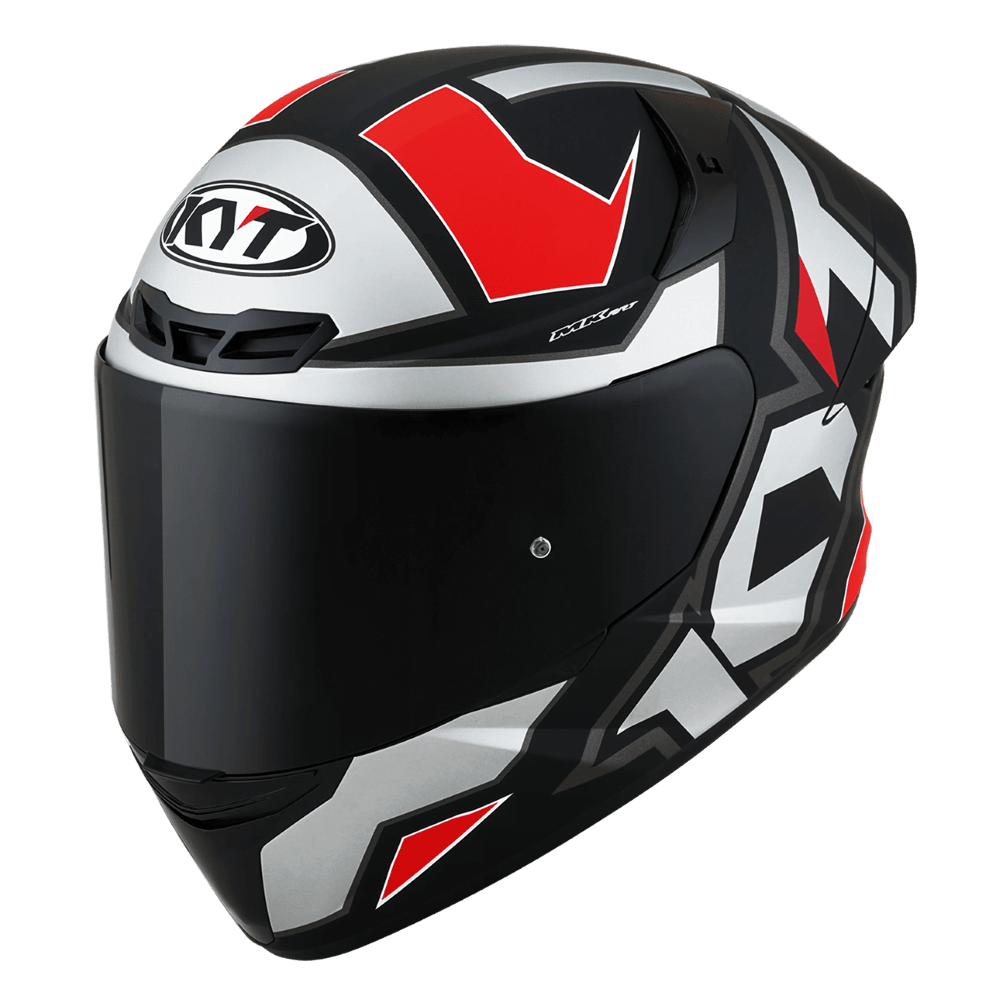 KYT TT Course Electron Matt Grey Red Helmet– Moto Central
