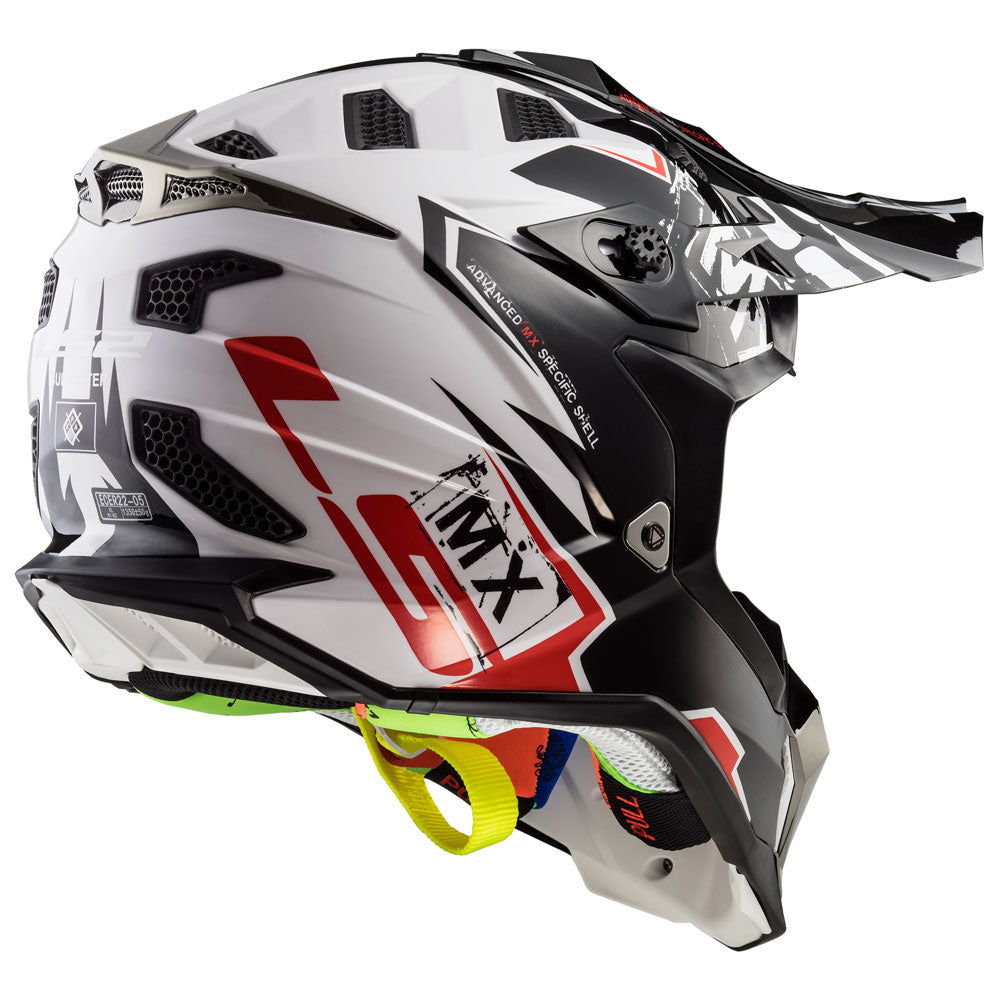 LS2 MX 470 Subverter Emperor Matt Black White Red Helmet– Moto Central