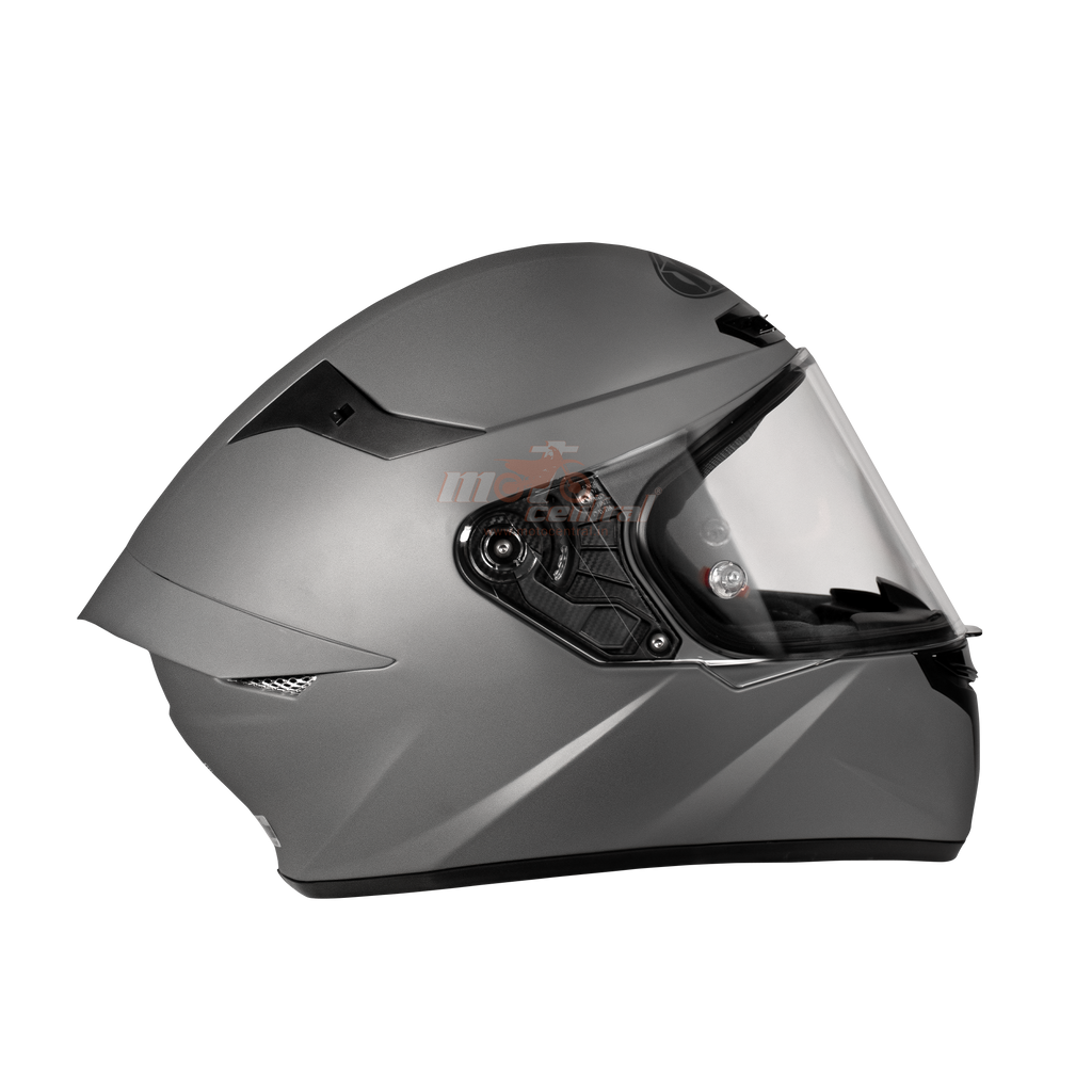 KYT TT Course Plain Matt Grey Helmet– Moto Central
