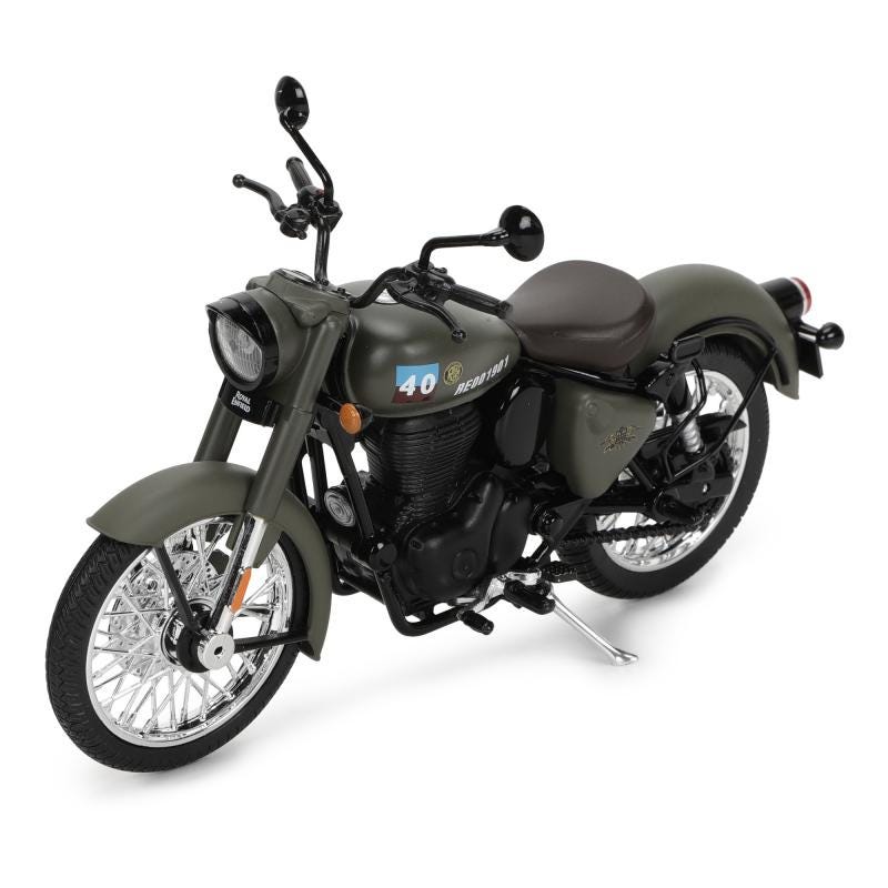 Royal Enfield Classic 350 Signals Scale Model 1:12 Signals (Marsh Grey ...