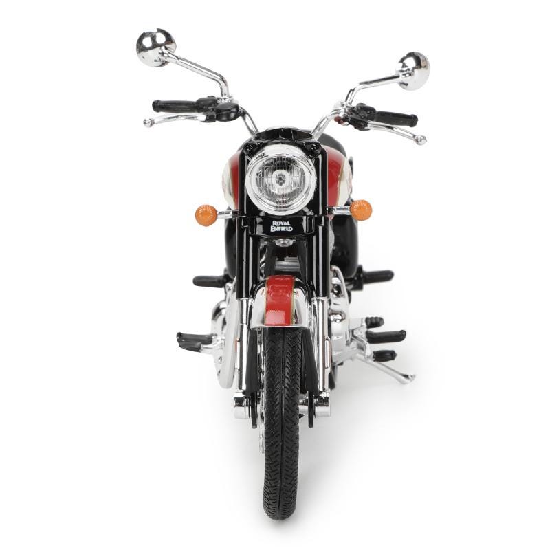 Royal Enfield Classic 350 Chrome Scale Model 1:12 Chrome (Red)– Moto ...