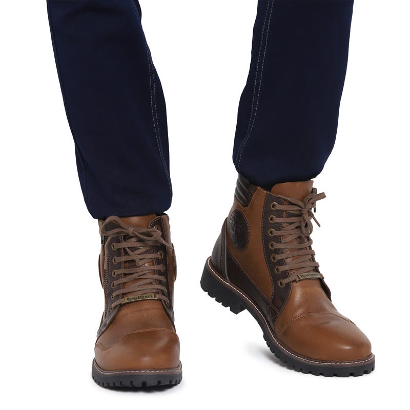 Royal Enfield Platoon Riding Boots (Tan)– Moto Central