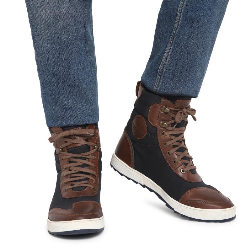 Royal Enfield Sturdy Leather Riding Boots (Navy Blue)– Moto Central